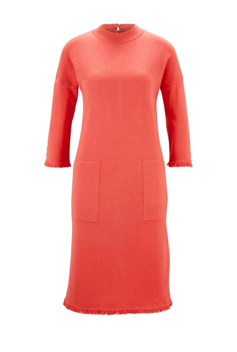 Kleid Strick Pulloverkleid schwarz-weiß | missforty